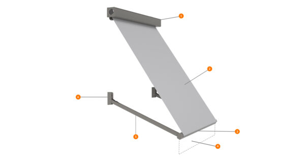Drop-Arm Canopy - Commercial Awning Company