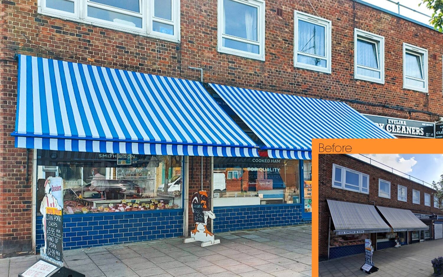 Here to Help – Recovers mean new awnings in all but cost!